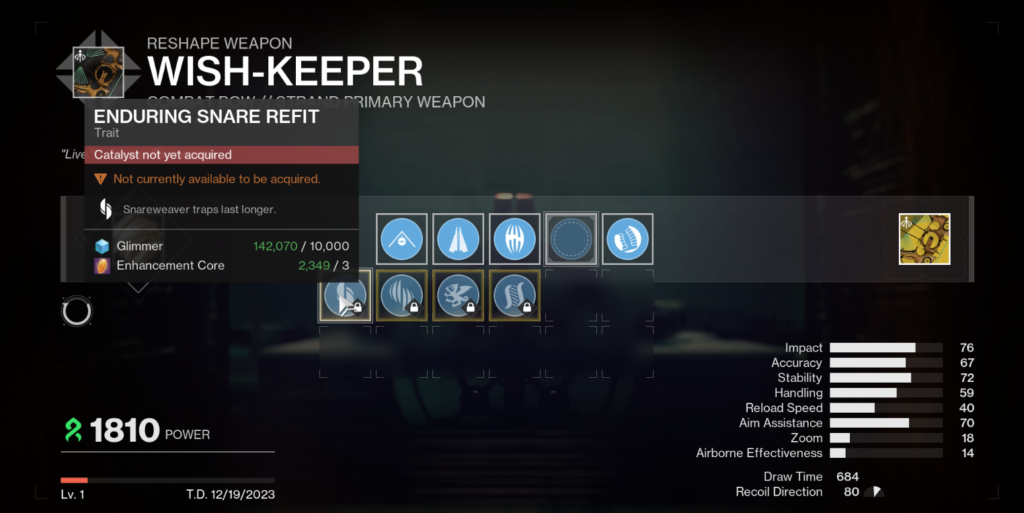 Wish-Keeper Catalyst | Destiny 2 | Season Of Wish